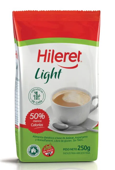 HILERET AZUCAR LIGHT x250 GR.